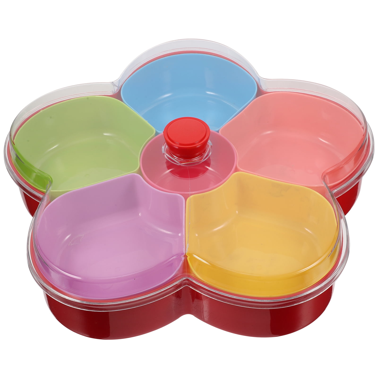 Dried Fruit Food Storage Box Multiple Compartments Snack Case Colored ...