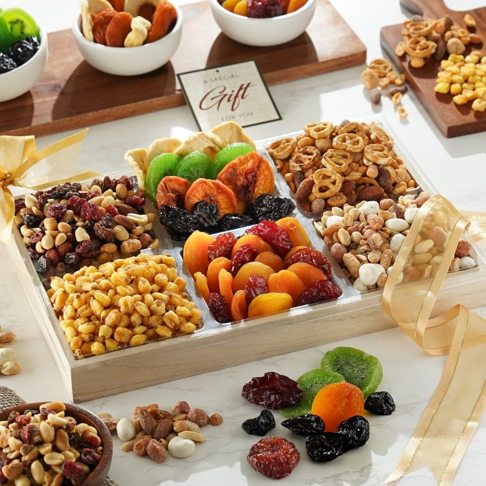 Dried Fruit Gift Tray - Edible Gift Box Arrangements And Healthy ...