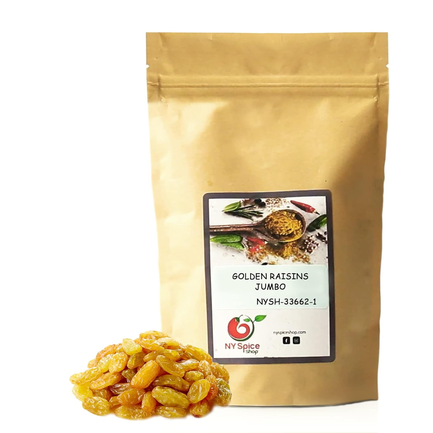 Dried Golden Raisins Jumbo – 1 lbs.(Pound) Naturally Sweet Dried Fruit ...