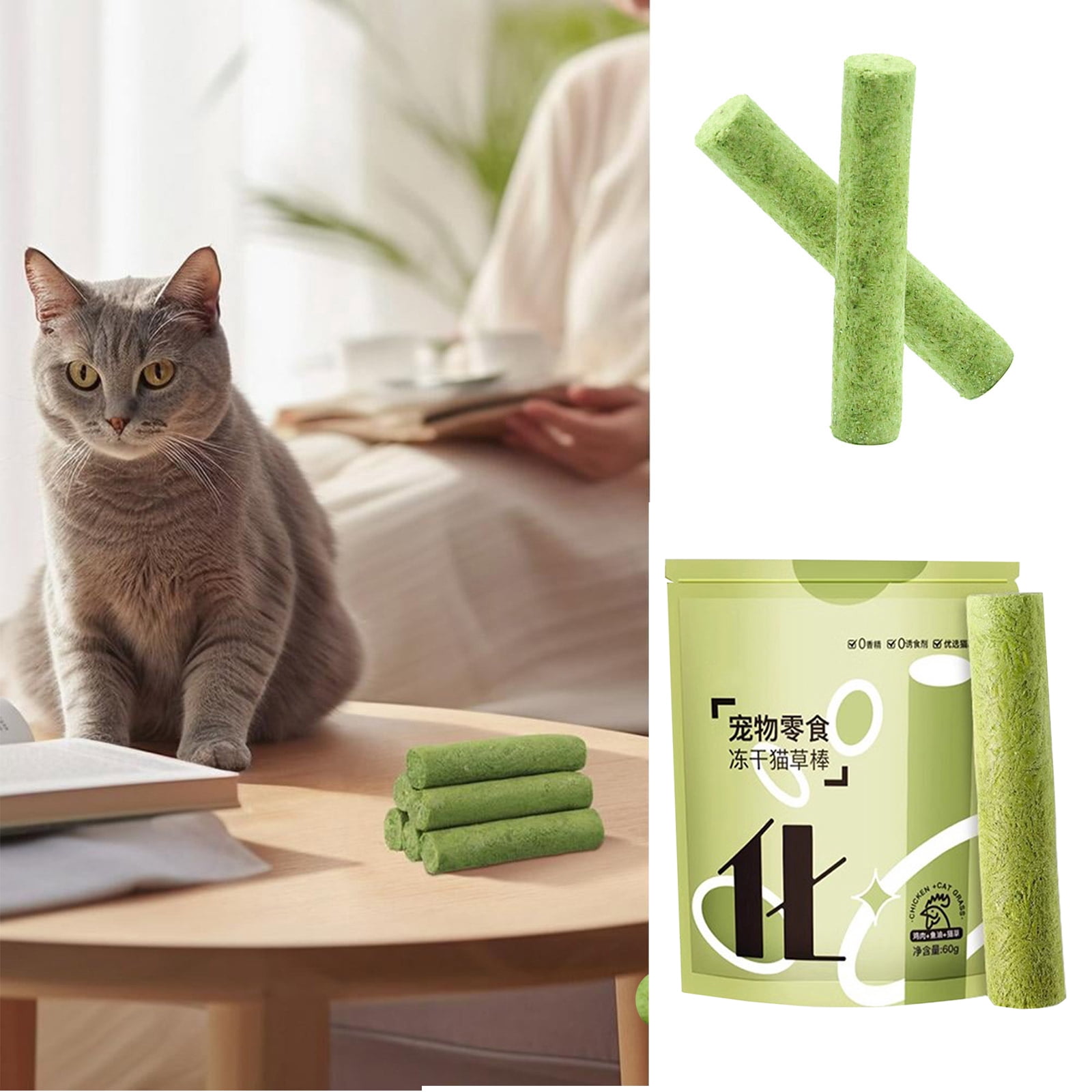 Dried Grass Stick, Hair Removal Ball for Gentle Pet Grooming, Grass ...