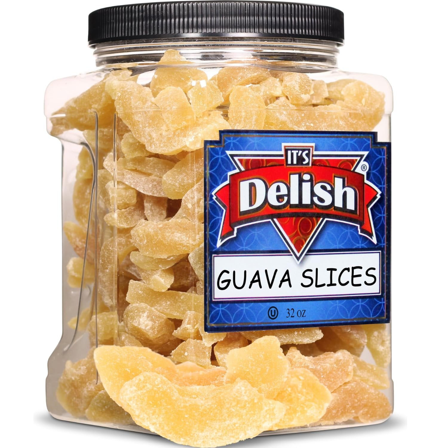 Dried Guava Slices by Its Delish, 2 LBS Jumbo Reusable Container ...