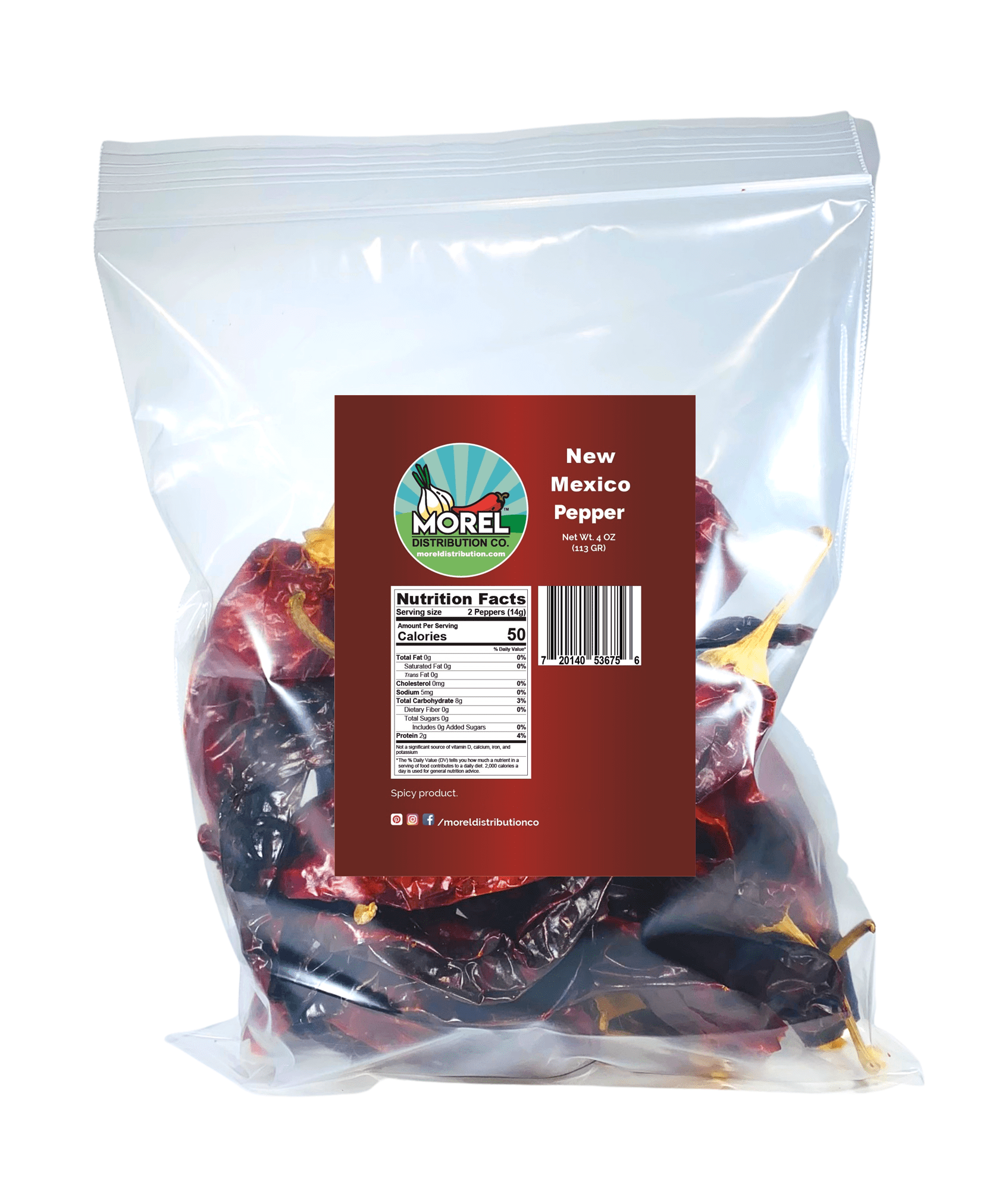 Hatch New Mexico Dried Red Chile Pepper Pods, 4 oz - Mexican Flavor ...