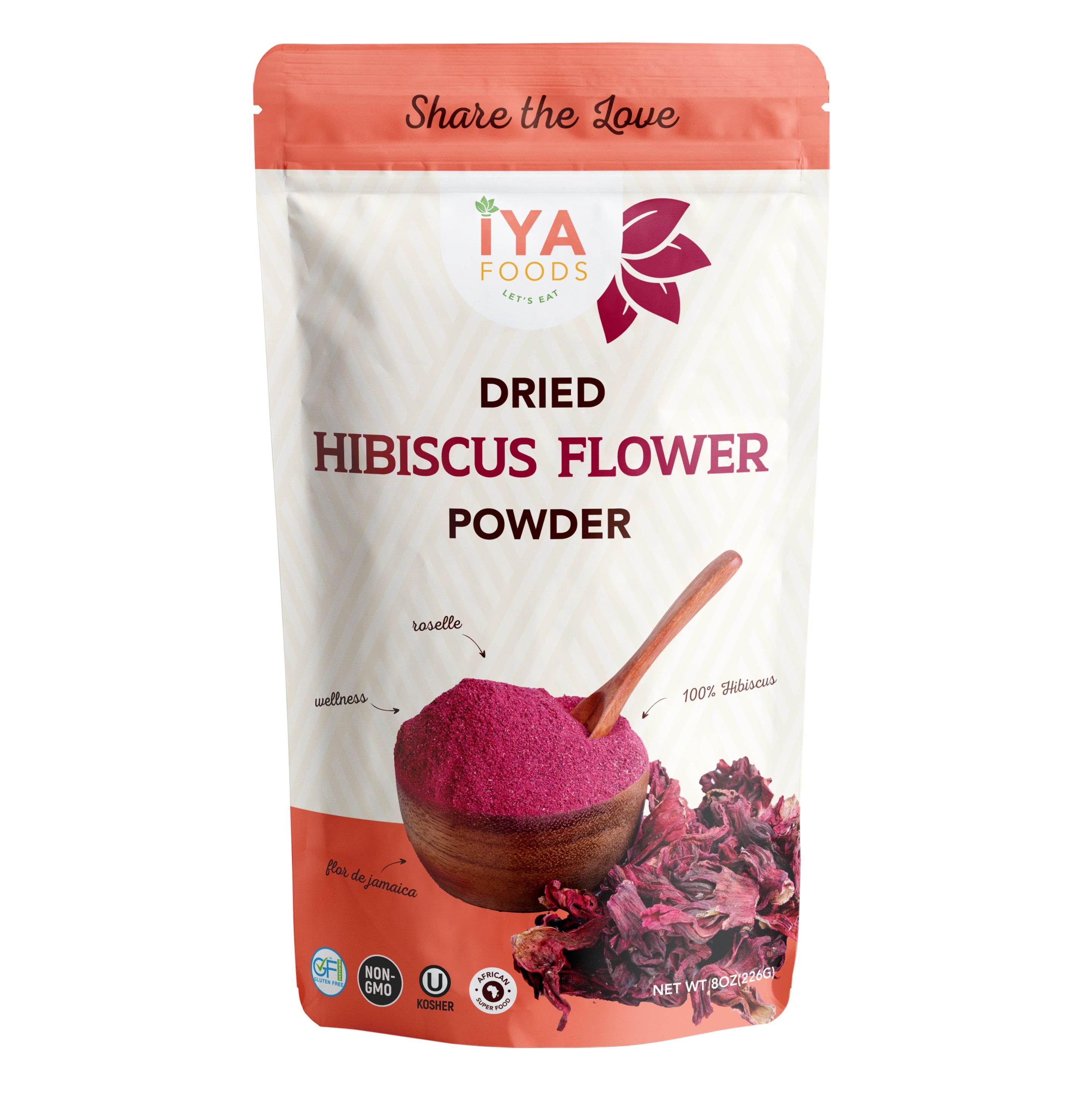 Dried Hibiscus Powder - 8 OZ - Walmart.com