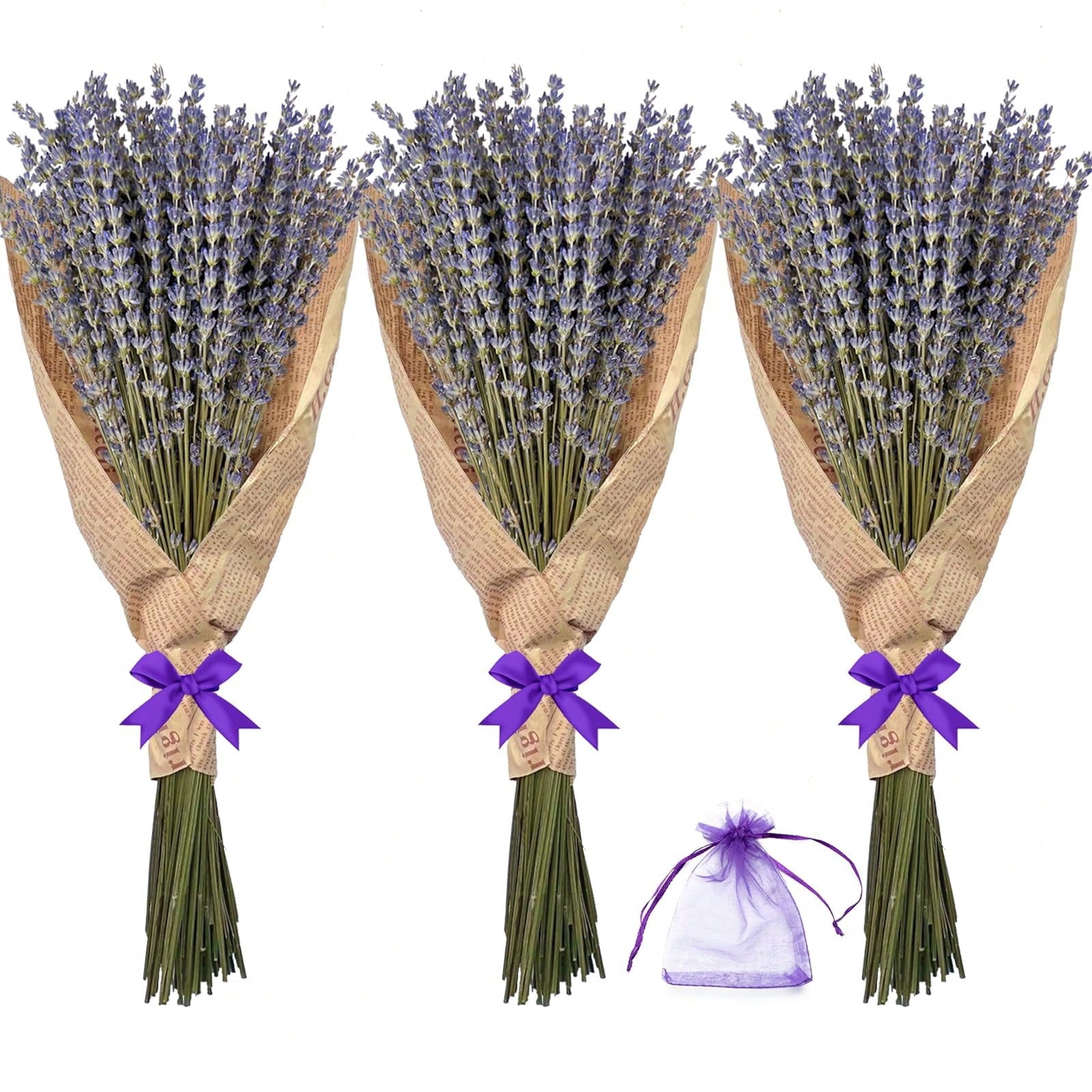 Dried Lavender Flowers Bundles, Natural Dry Lavender Flowers 220-240 ...