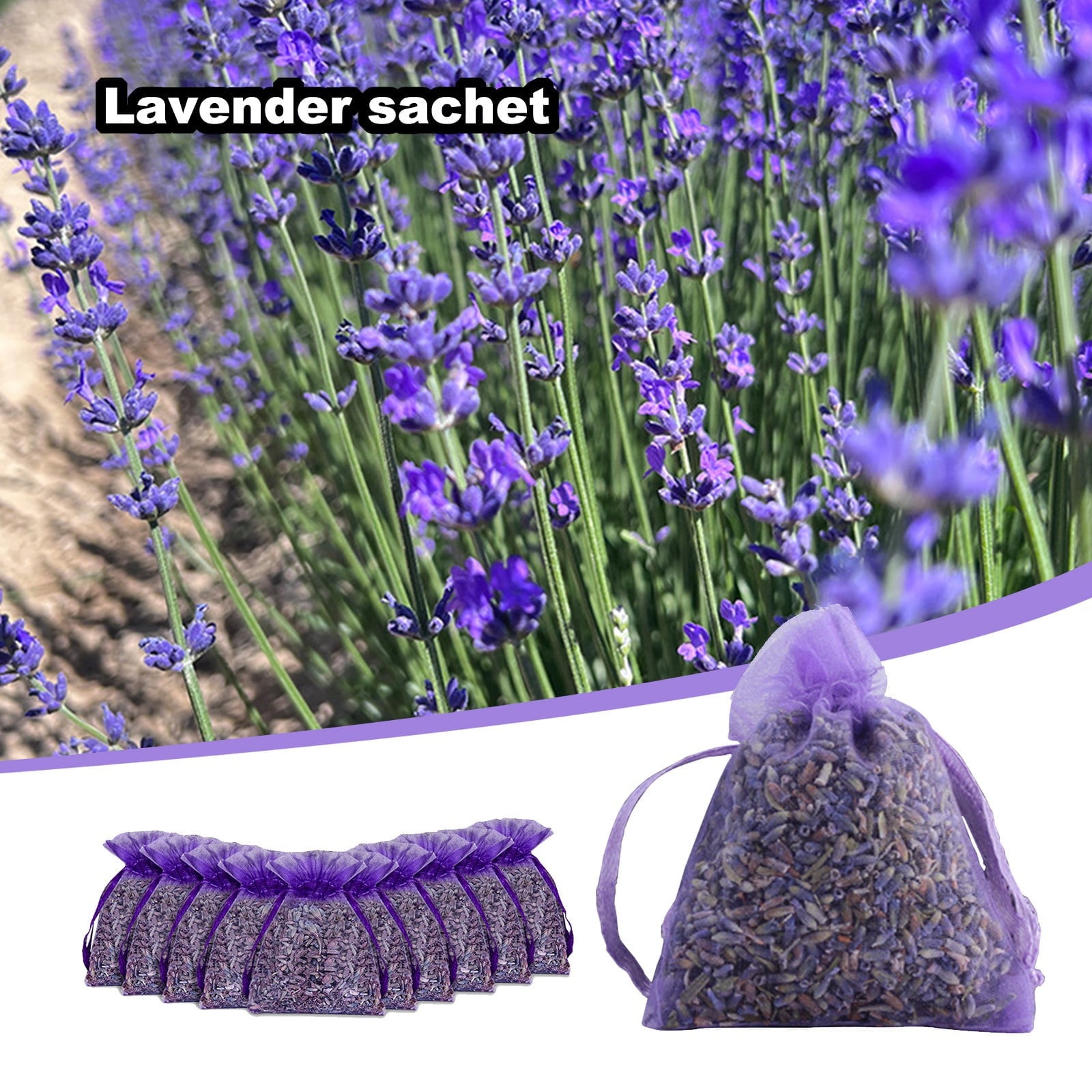 Dried Lavender Sachet Bag, For Drawer and Closet Freshener, Natural ...