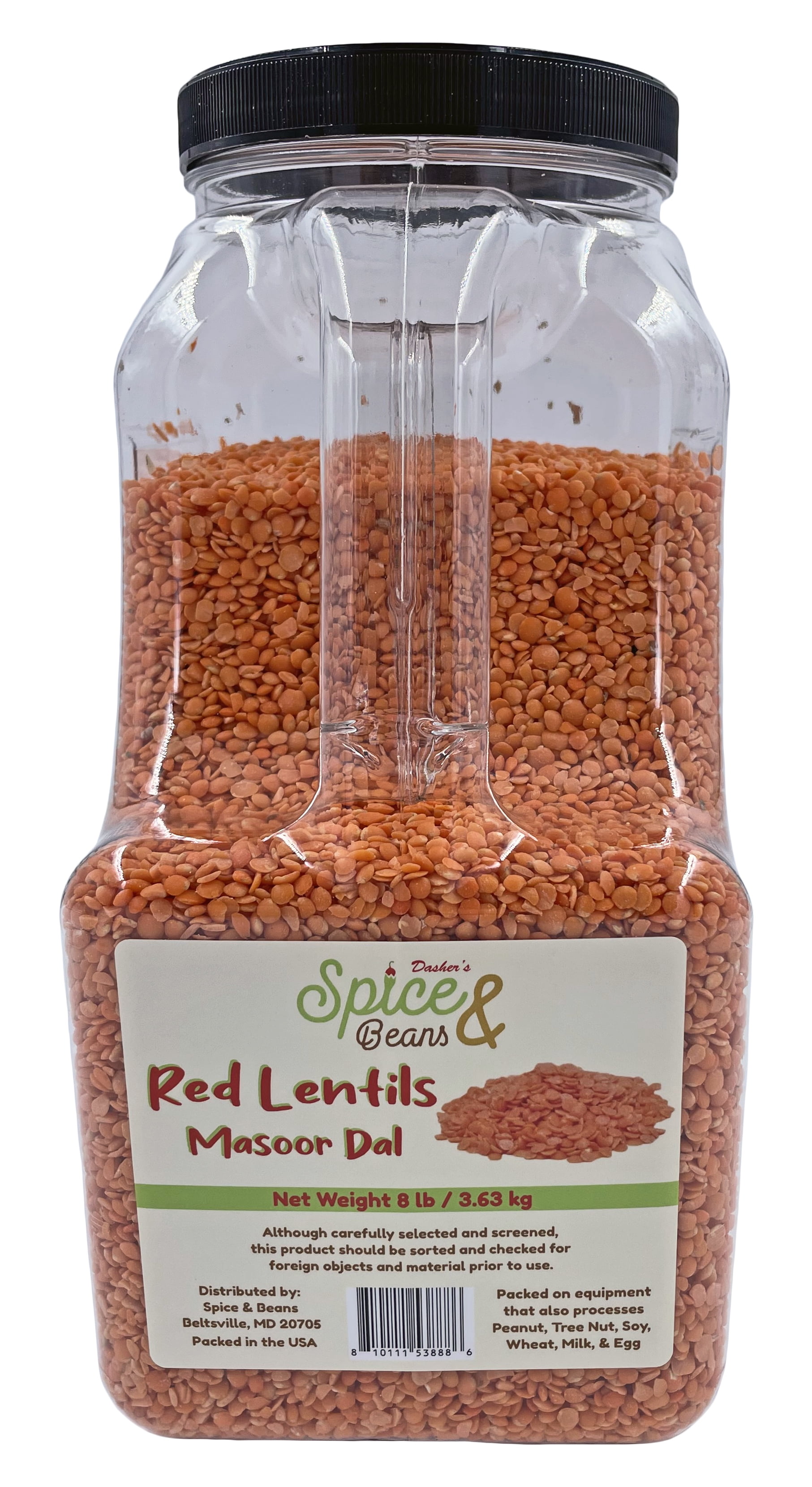 Dried Light Red Lentil beans by Dasher's Spice & Beans | Masoor Dal ...