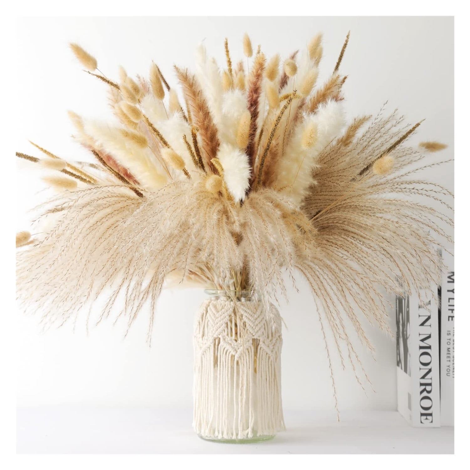 Dried Pampas Grass Bouquet - Boho Wedding & Home Decor, Rustic ...