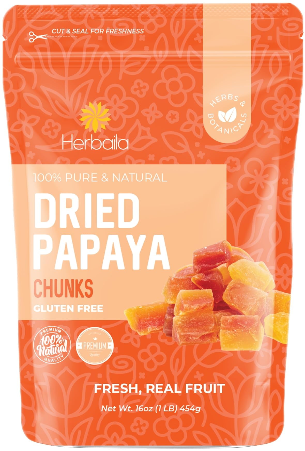Dried Papaya Chunks, 1 Pound. Dried Papaya Fresh, Paw Paw Tree Diced ...