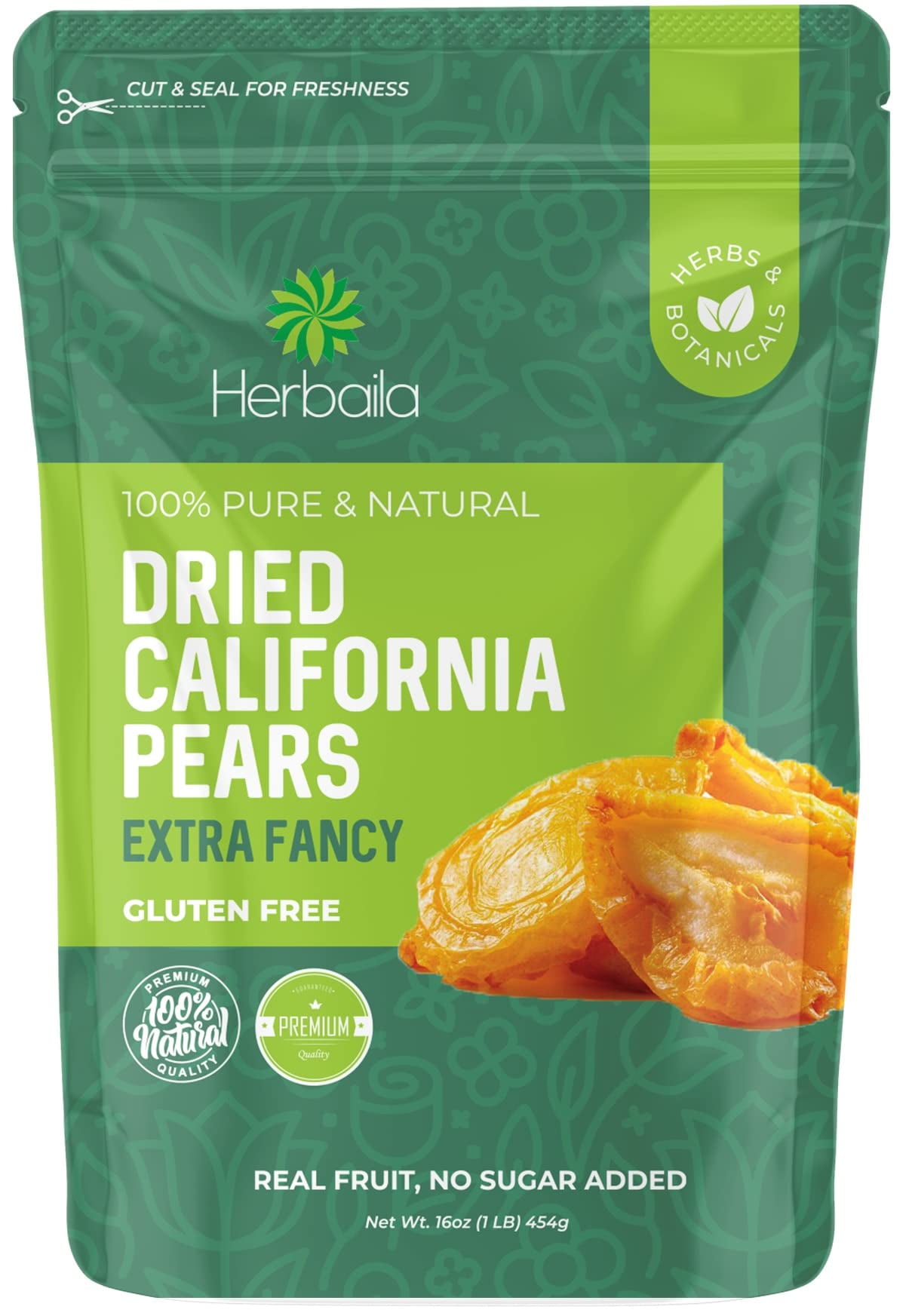 Dried Pears No Sugar Added 16 oz. Dried Fancy Pears Fresh Fruit ...