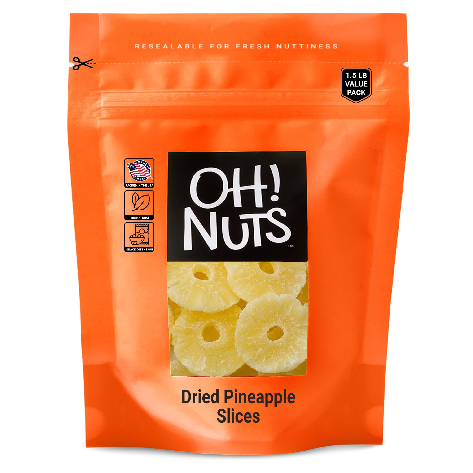 Dried Pineapple | 1.5 SBF3 LB - Dried Fruit Rings | Less Sugar Added ...