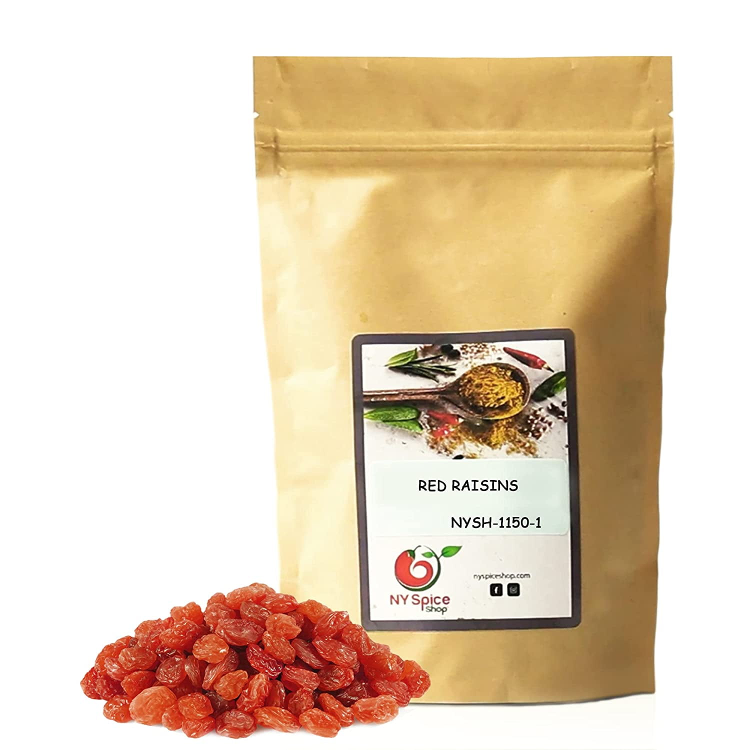 Dried Red Raisins – 3 lbs.(Pound) Naturally Sweet Dried Fruit - Gourmet ...