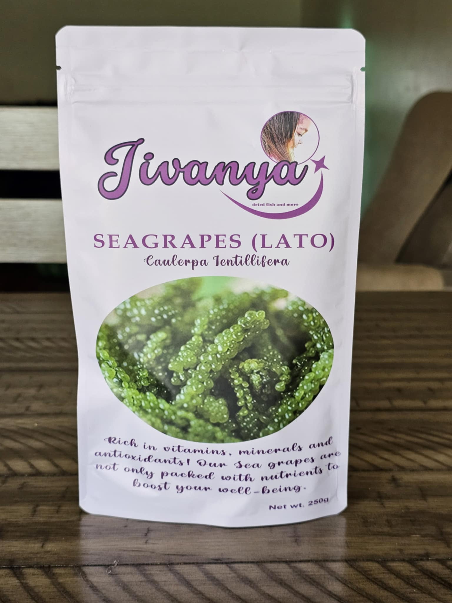 Jivanya Dried Seagrapes (Lato) Caulerpa Lentillifera Corn-Free 1 x 250 ...