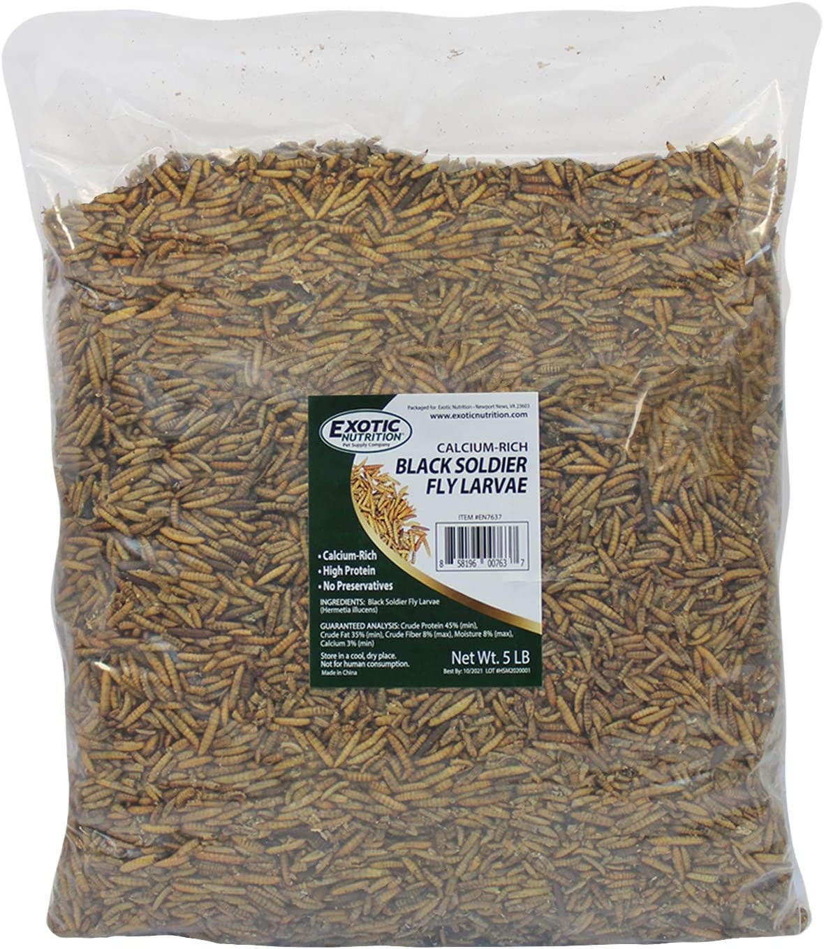 Dried Soldier Fly Larvae - High-Calcium Insect Treat - Chickens, Wild ...
