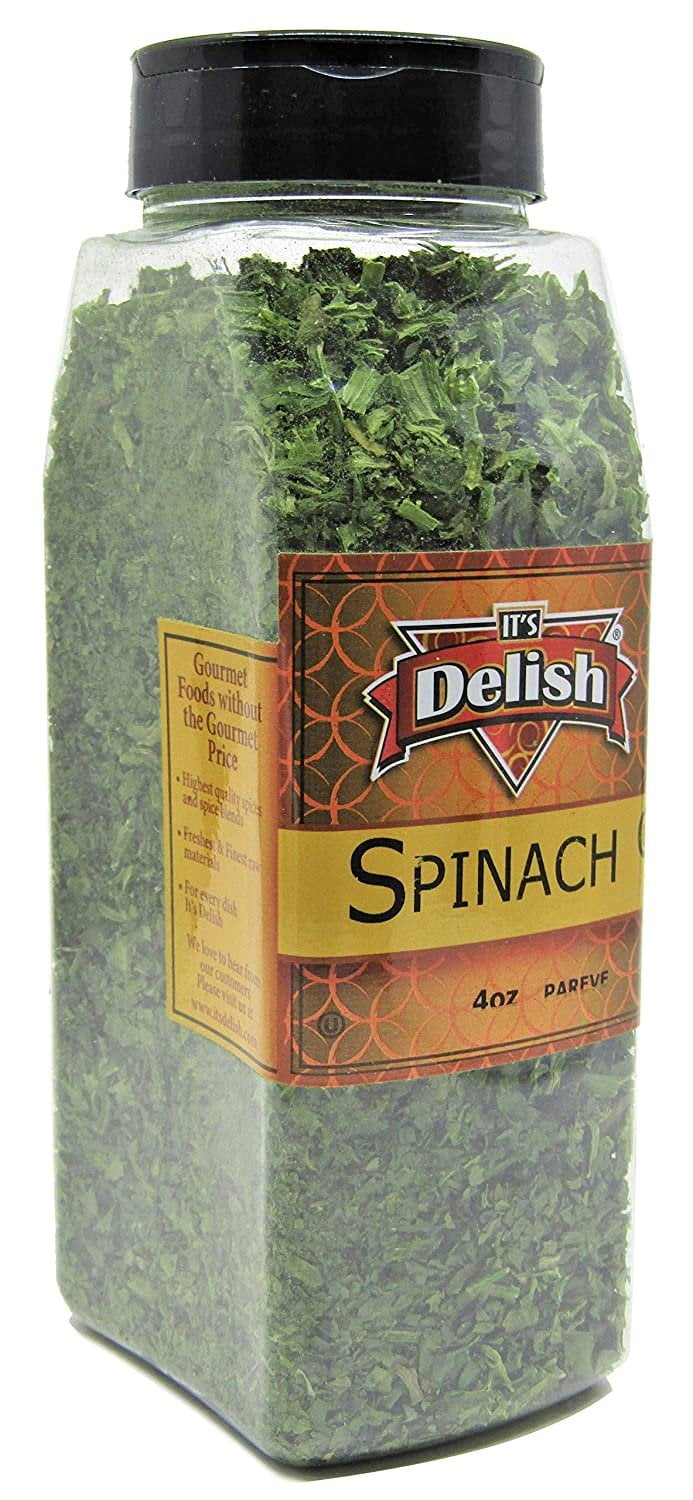Dried Spinach Flakes by It's Delish, Large Jar - Walmart.com