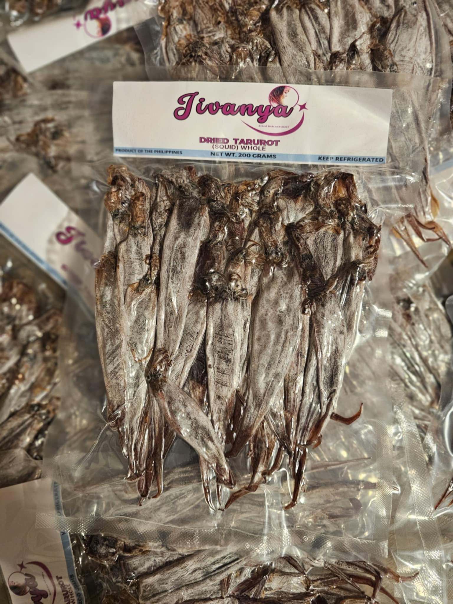 Dried Squid (Pusit Tarorot) 200 grams - Walmart.com