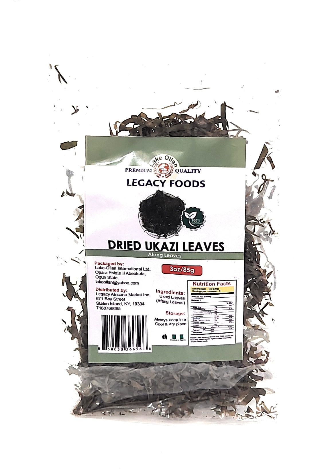 Dried Ukazi Leaves (Afang Leaves) 3oz/85g. Product of Nigeria - Walmart.com