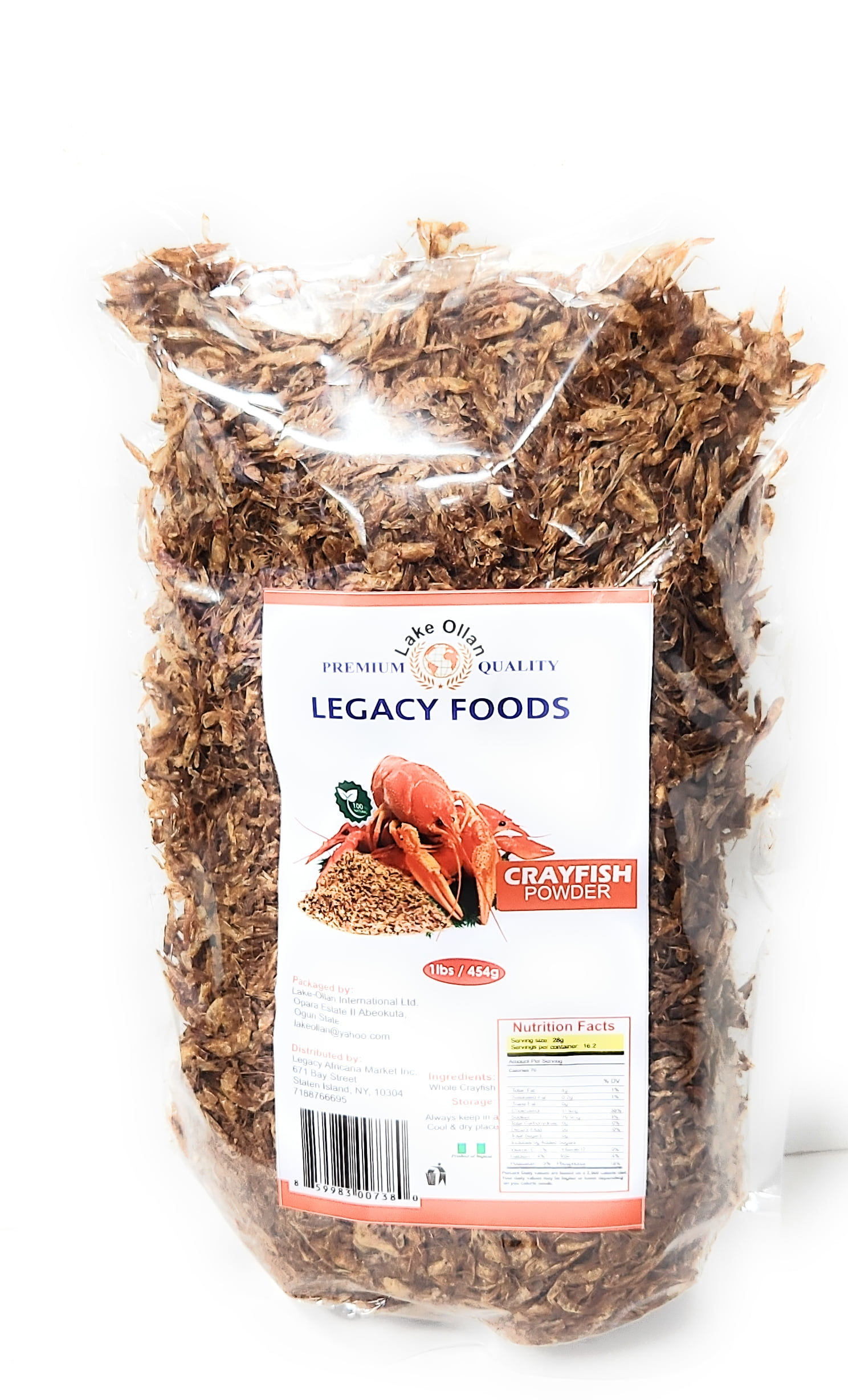 Dried Whole Crayfish 1lbs. Product of Nigeria - Walmart.com
