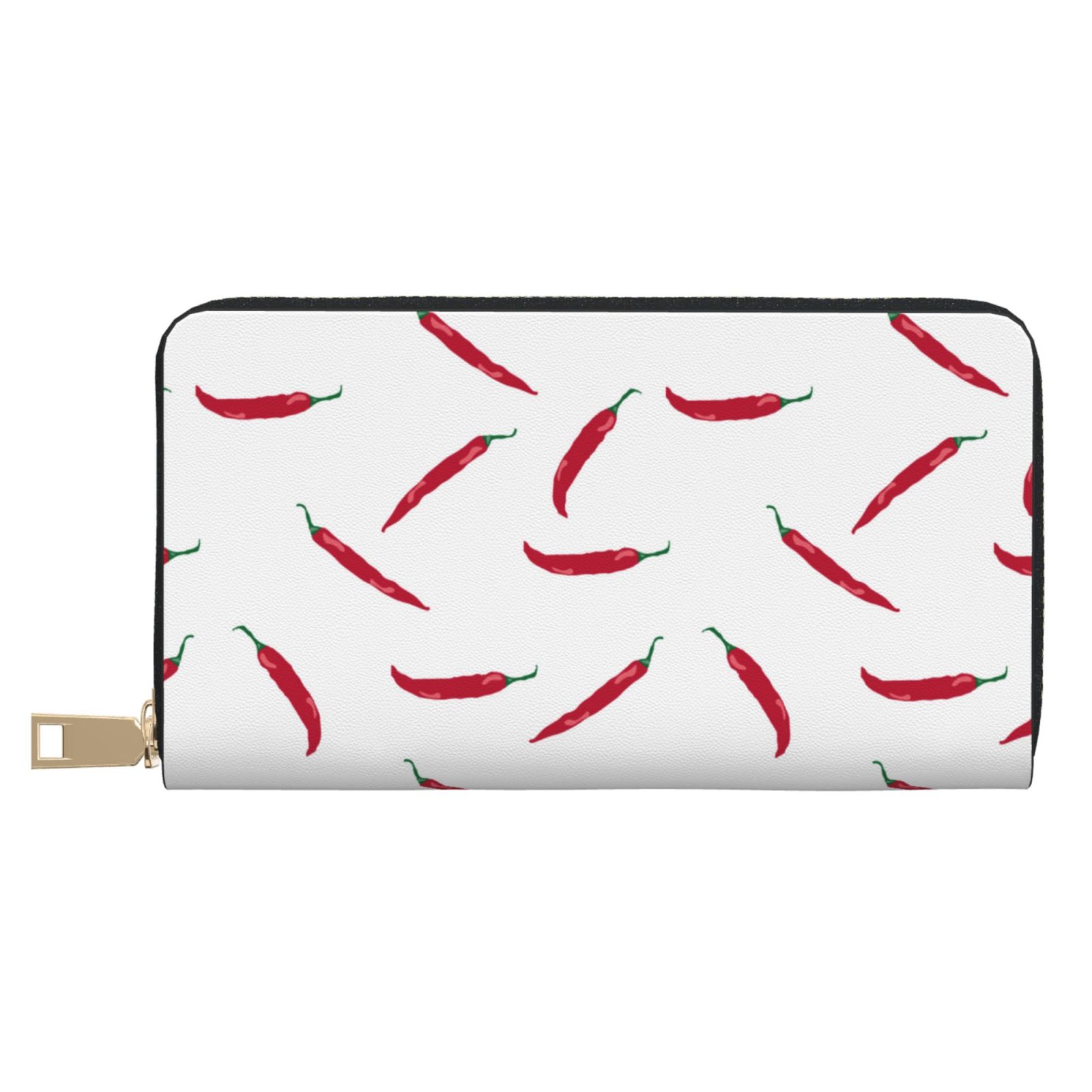 Dried chili pepper Wallet Women, Leather Bifold Multi Card Wallet ...
