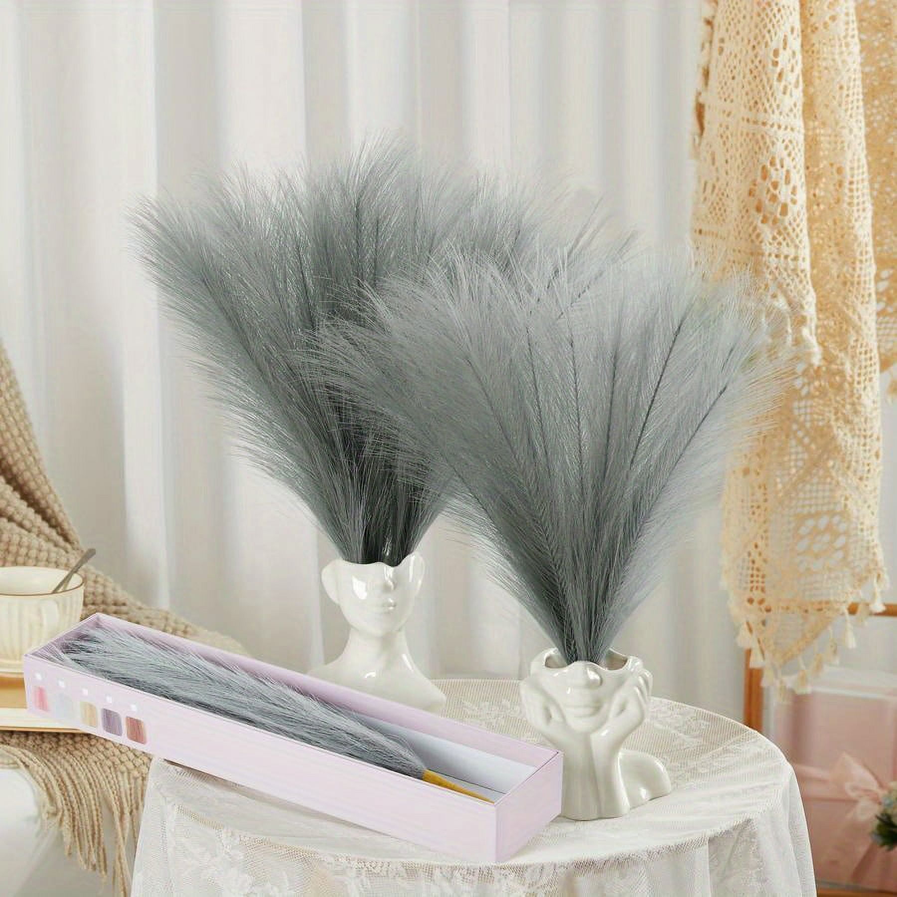 Dries Bunny Tails for Vase, Artificial Plants, Pampas Grass for Living ...