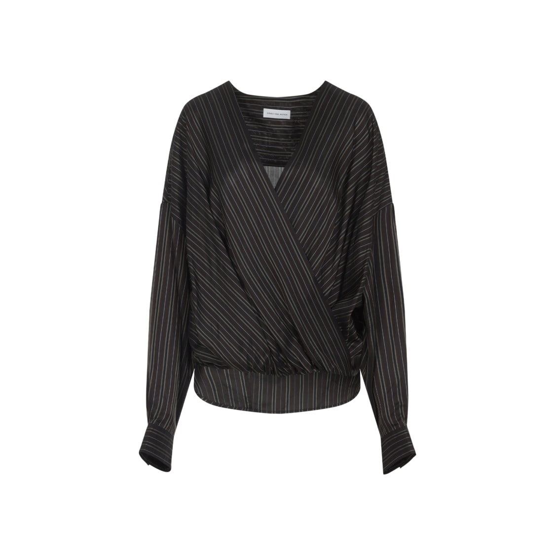 Dries Van Noten Wrap-Style Blouse With Deep V-Neck (Women's) - Walmart.com