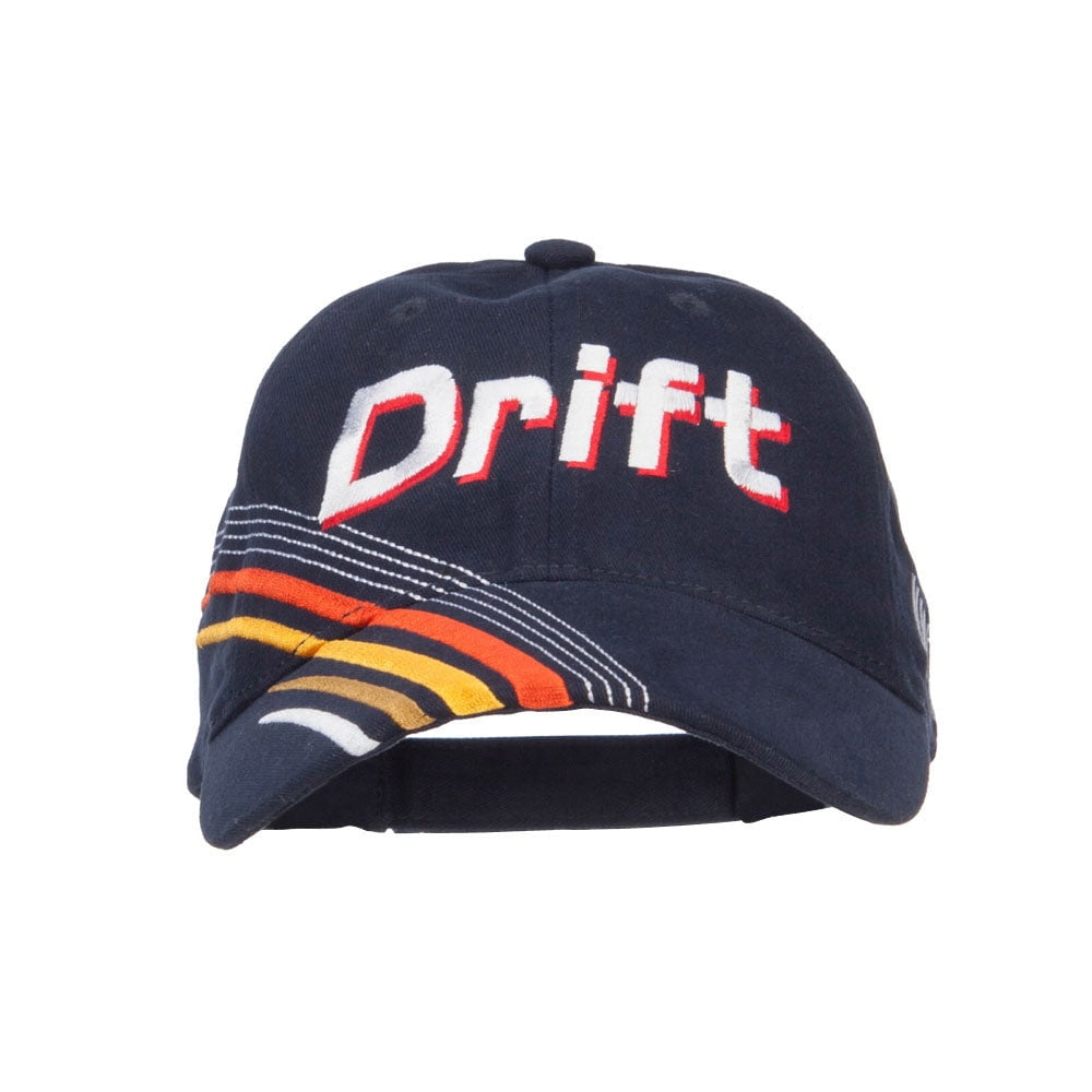 Drift King Race Embroidered Deluxe Cap - Navy OSFM - Walmart.com