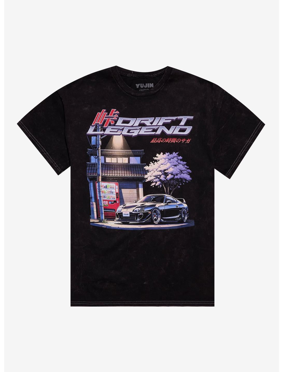 Drift Legend Car T Shirt By Yujin Clothing Hot Topic T Shirt Tee Unisex ...