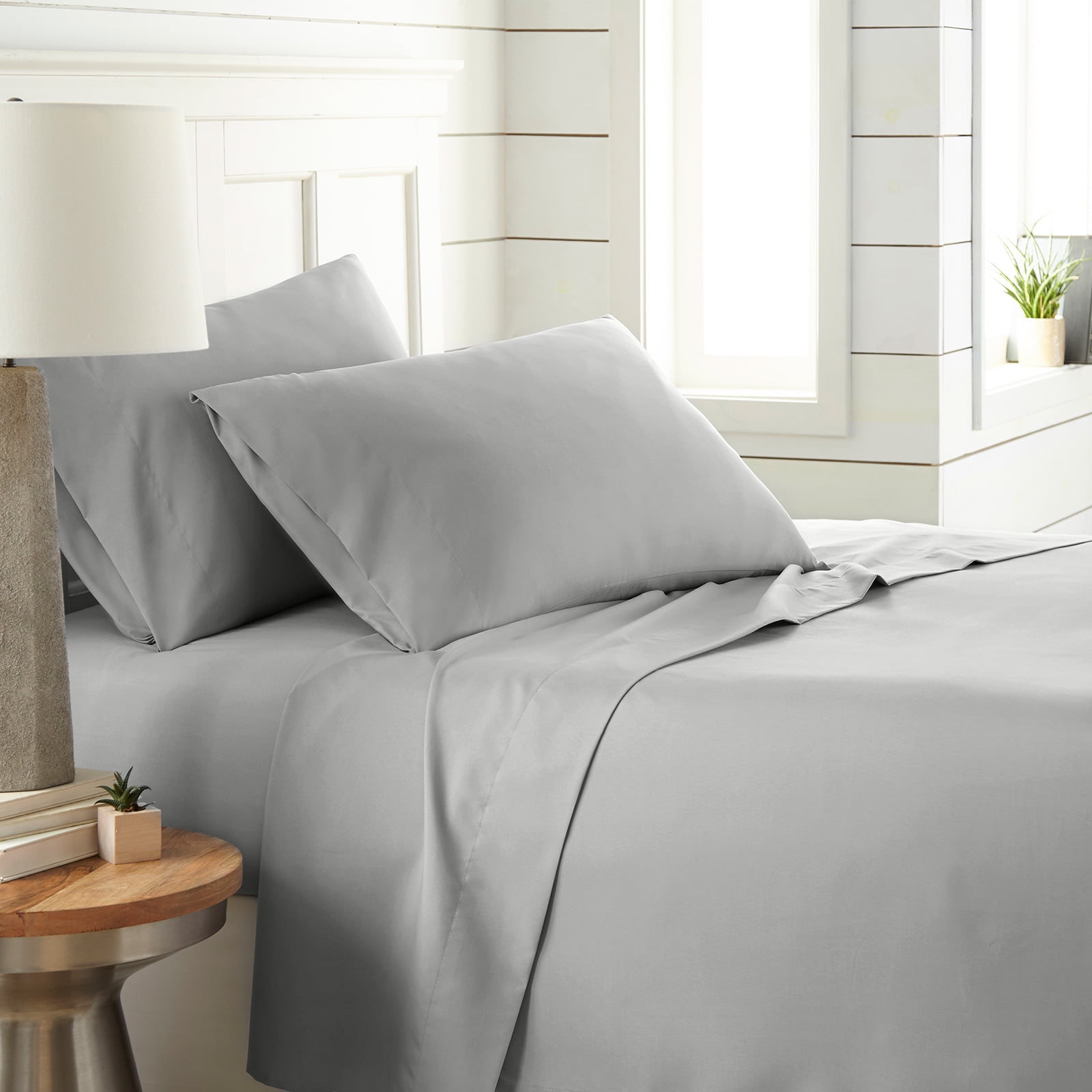 Drift to sleep in comfort with our classic 4-piece sheet set. - Walmart.com