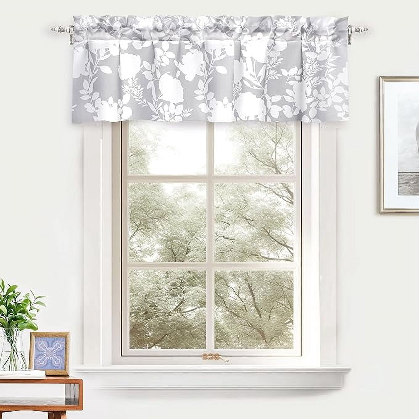DriftAway 1 Piece Floral Energy Efficient Valances - Walmart.com