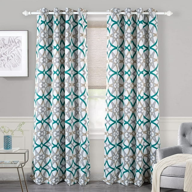 DriftAway Alexander Thermal Blackout Grommet Unlined Window Curtains ...