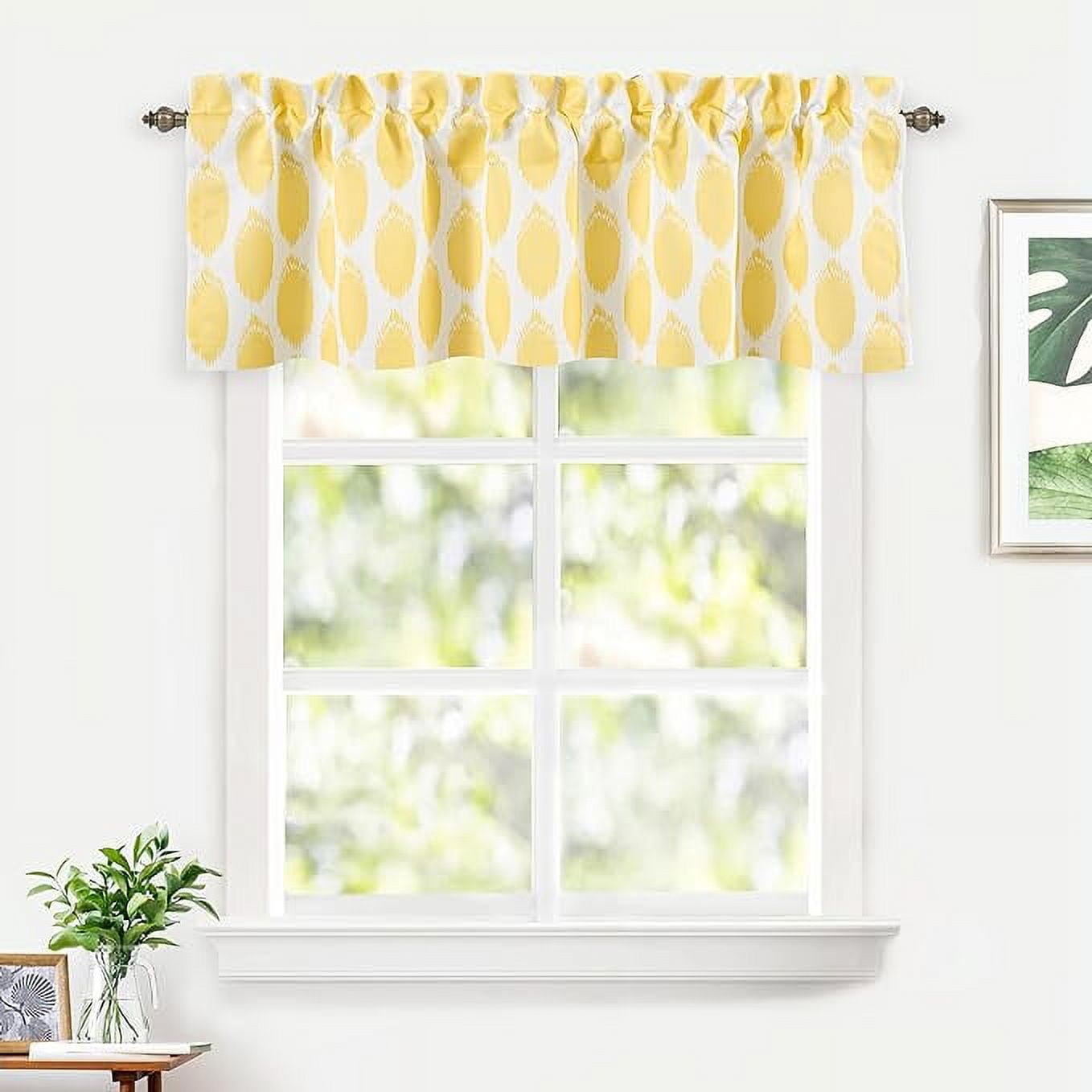 DriftAway Allen Circle Ikat Polka Dot Pattern Classic Window Curtain ...