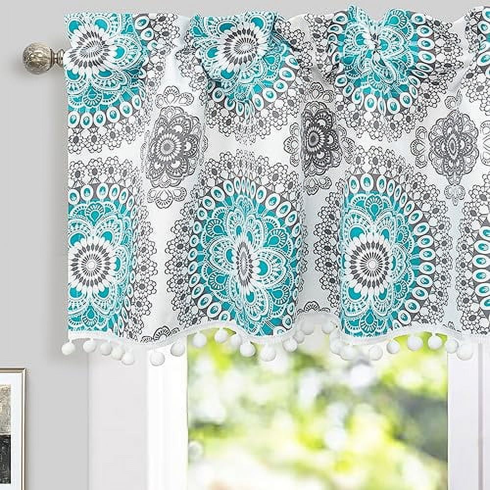 DriftAway Bella Medallion Pattern Room Darkening Rod Pocket Window ...