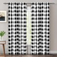 DriftAway Buffalo Checker Pattern Lined Blackout Grommet Window ...