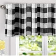 DriftAway Buffalo Checker Pattern Window Treatment Valance, Printed ...