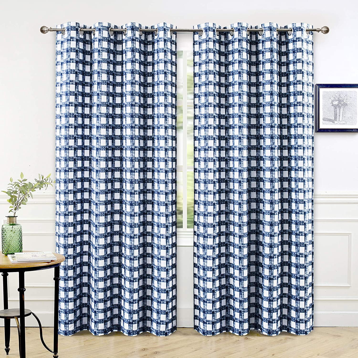 DriftAway Checked Plaid Farmhouse Lined Blackout Thermal Insulated ...