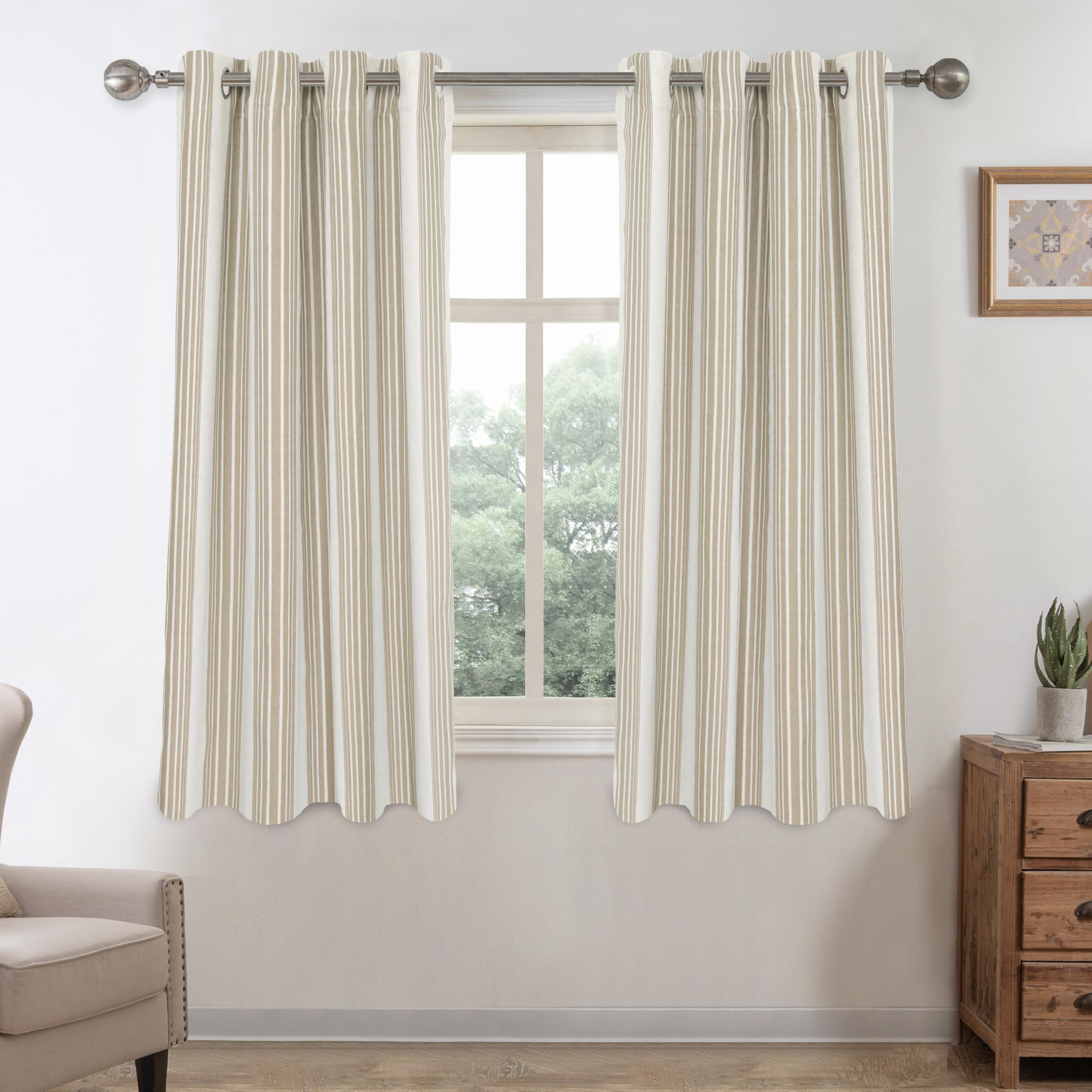 DriftAway Chris Linen 100% Blackout Curtains with Thermal and Sound ...