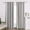 DriftAway Chris Vertical Striped Pattern Linen Textured Lined Blackout ...
