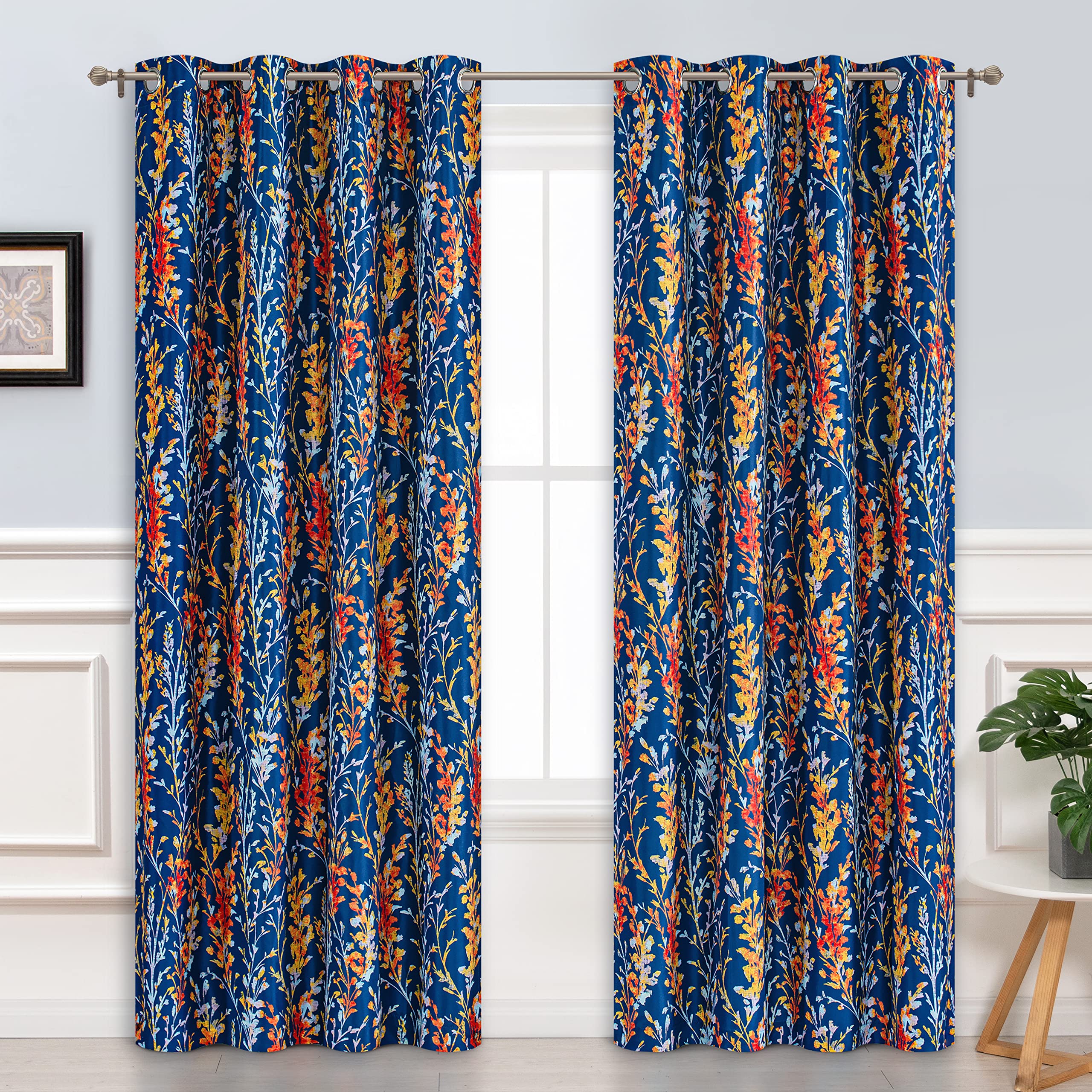 DriftAway Heather Curtain 84 Inches Long for Bedroom Blackout Thermal ...