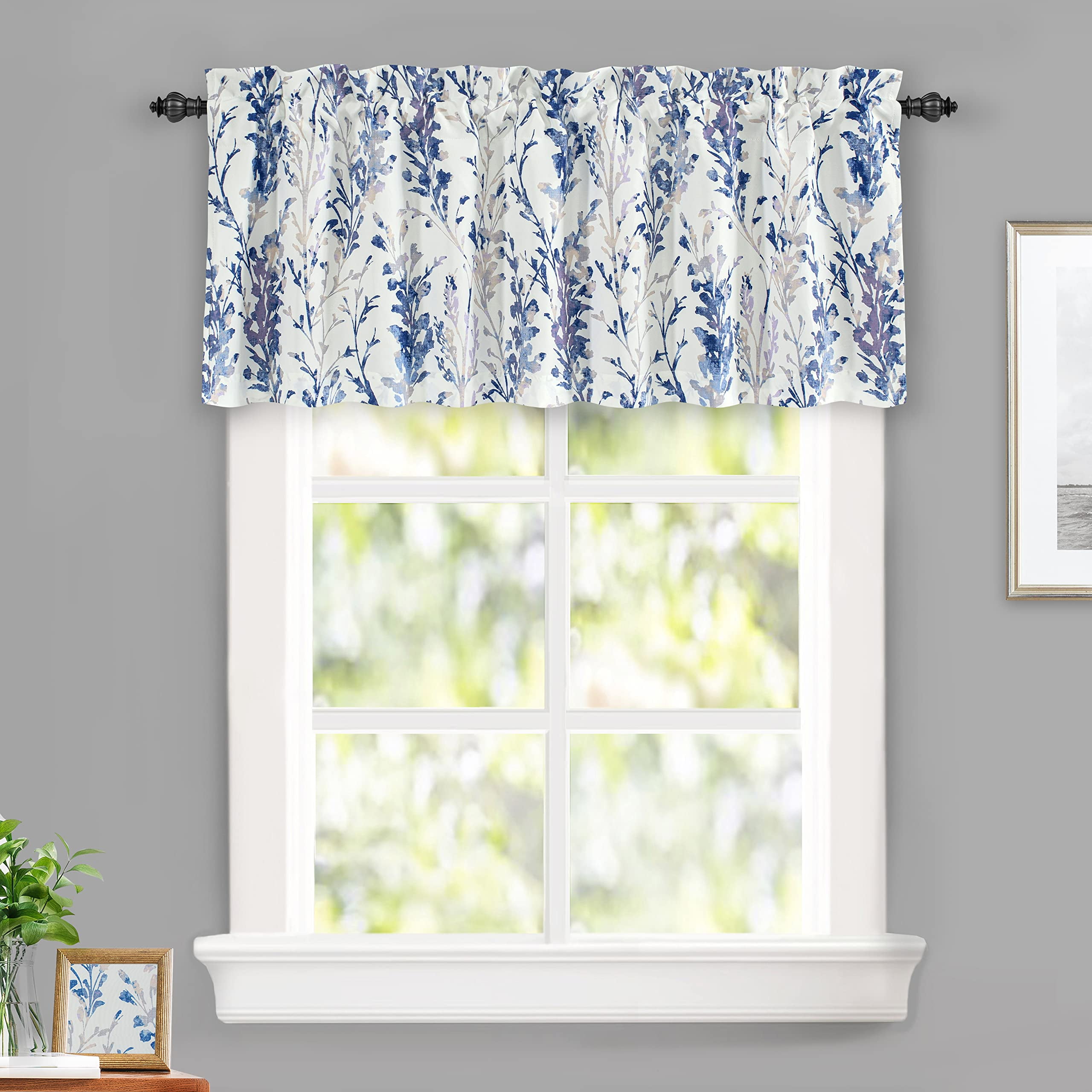 DriftAway Heather Valance for Kitchen Windows Living Room Bathroom ...