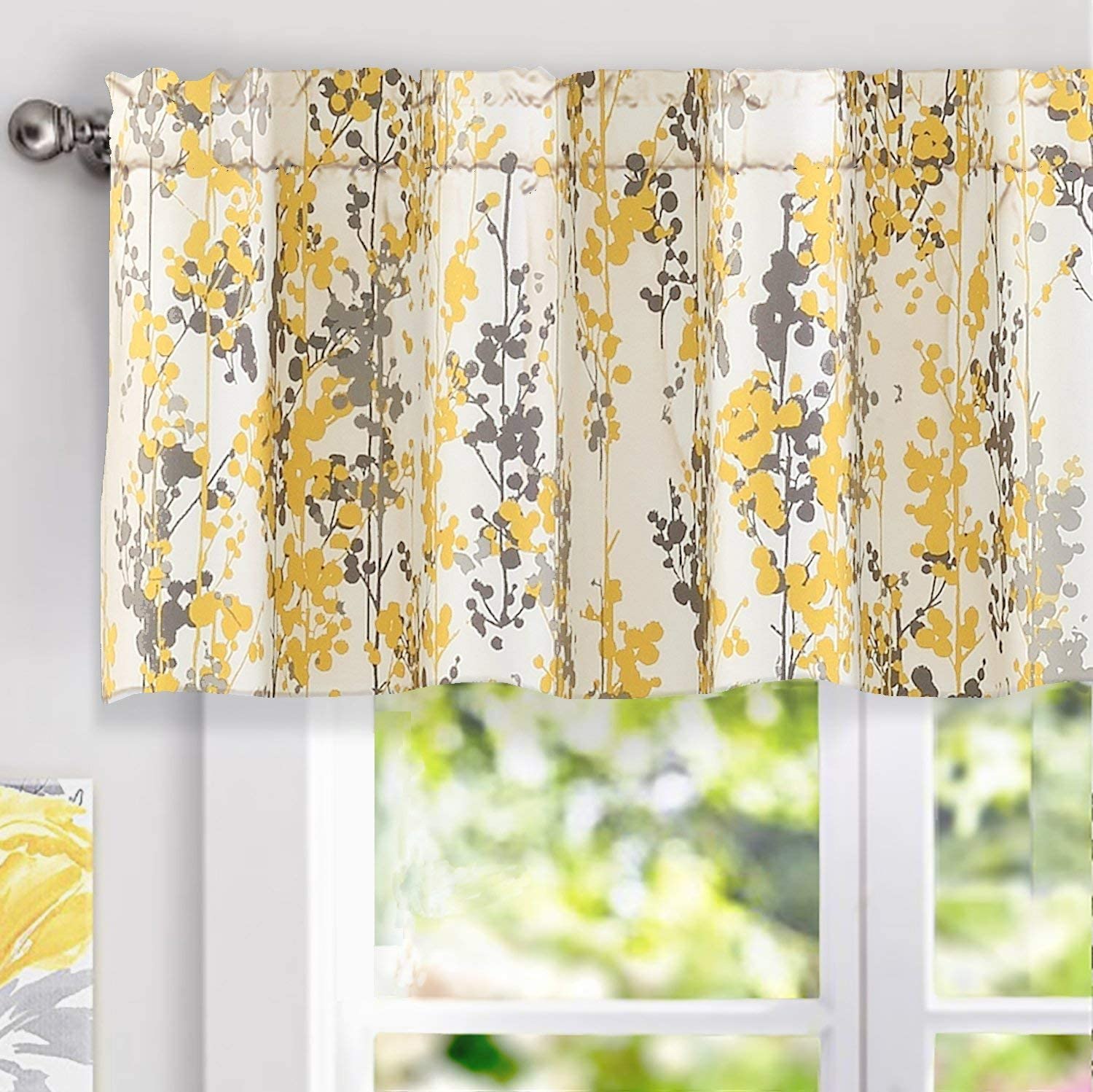 DriftAway Acacia Floral Blossom Watercolor Printed 100 Percent Blackout ...