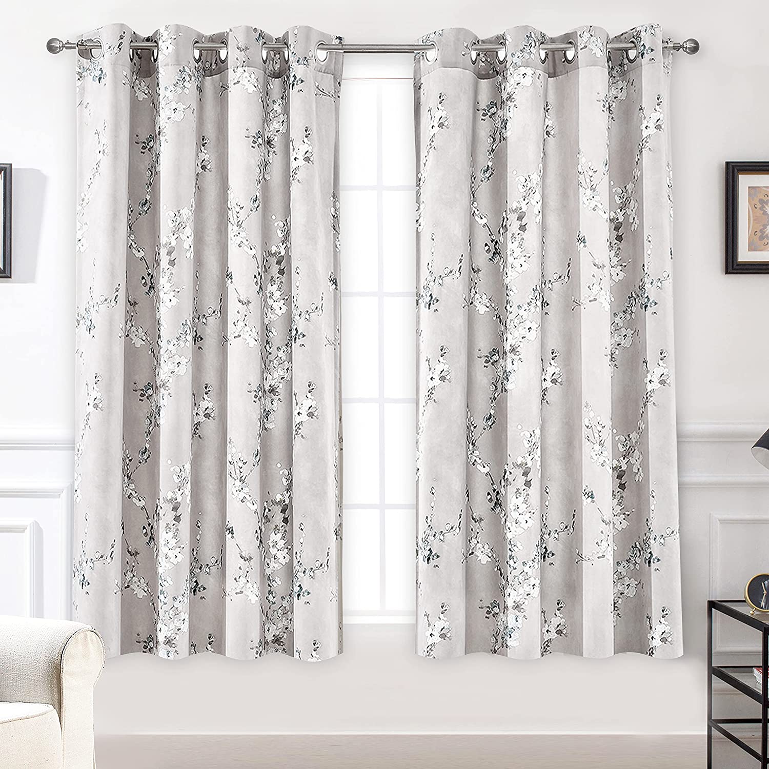 DriftAway Bella Medallion and Floral Pattern Room Darkening and Thermal ...