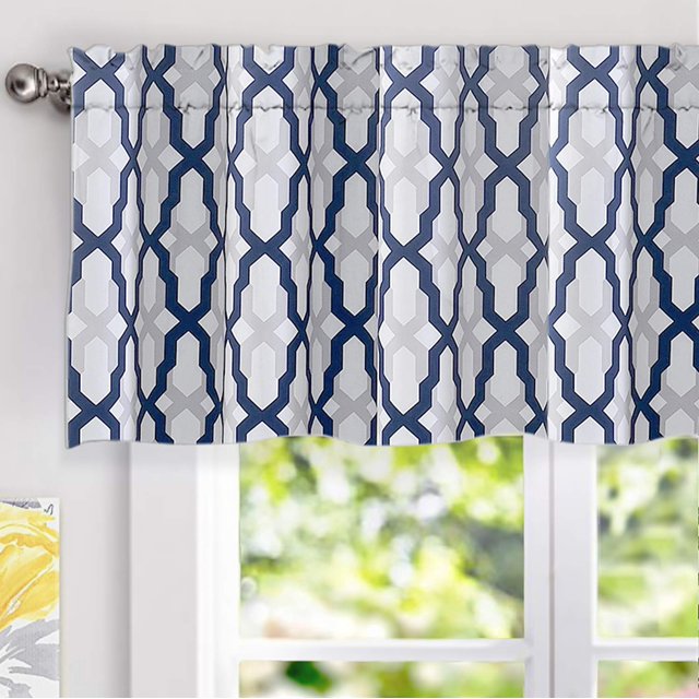DriftAway Modern 1 Piece Trellis Blackout Valances - Walmart.com