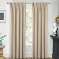 "DriftAway Pinch Pleat Linen Textured Semi Sheer Solid Living Room ...