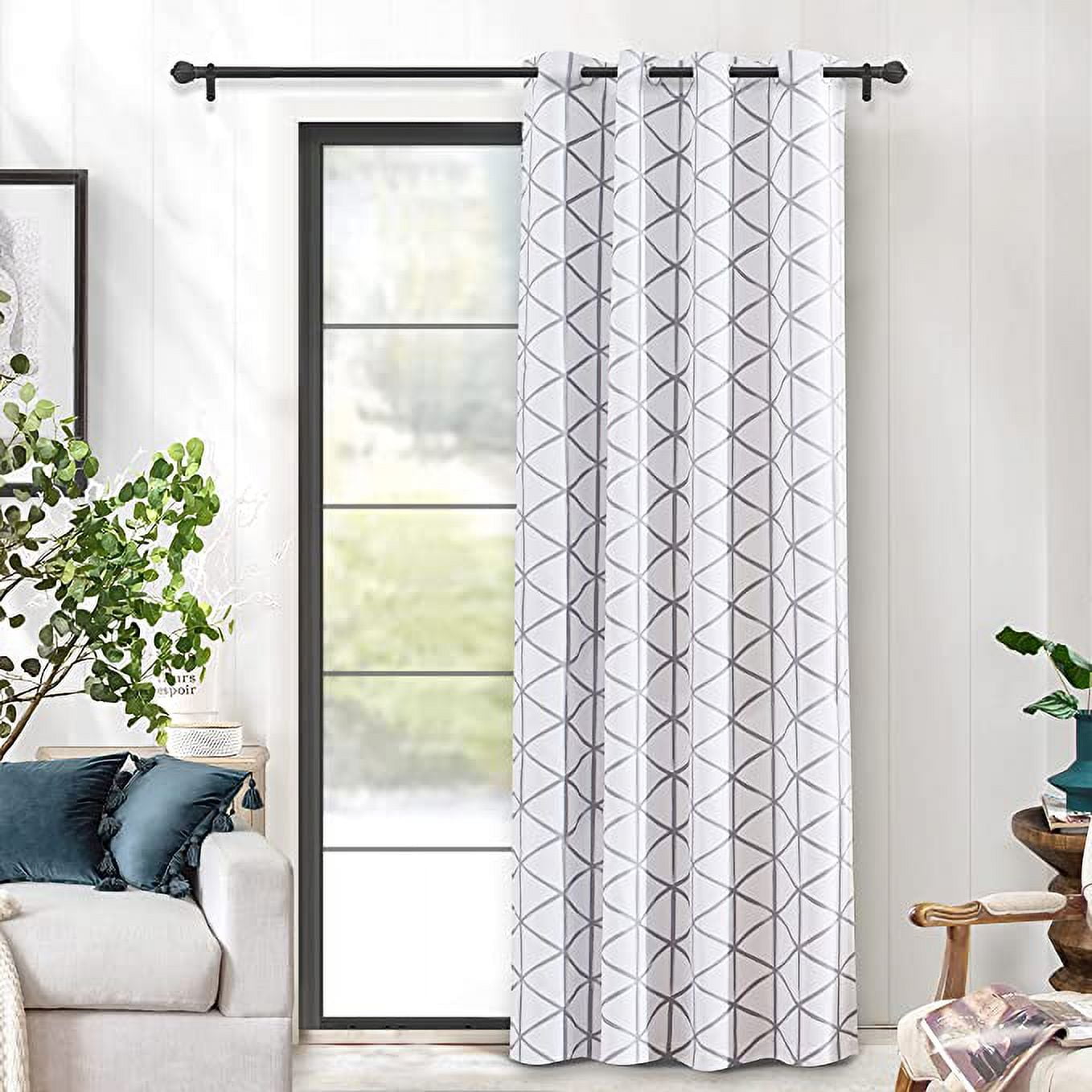 DriftAway Raymond Geometric Triangle Trellis Pattern Lined Thermal ...