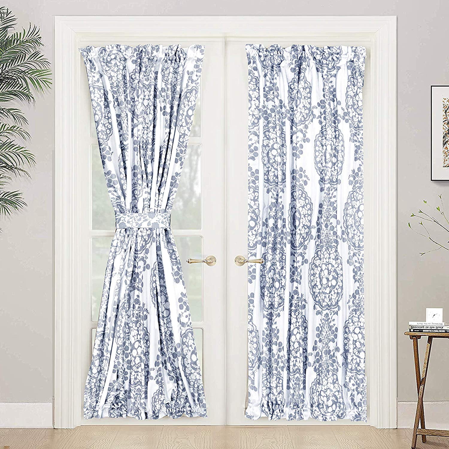 DriftAway Samantha Door Curtain,Thermal Room Darkening Privacy French ...