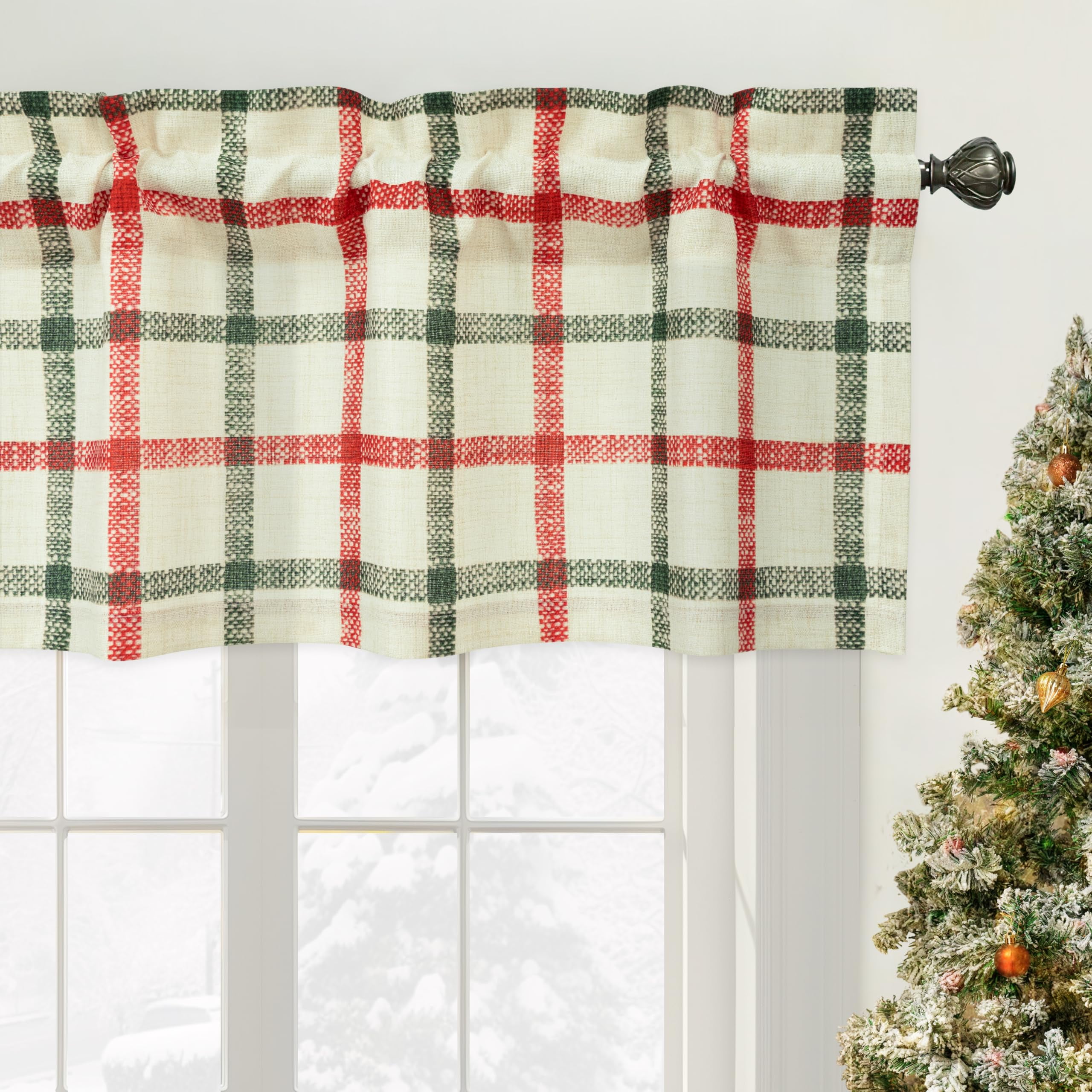 DriftAway Valance Curtain Buffalo Checkered Valance Windowpane Plaid ...