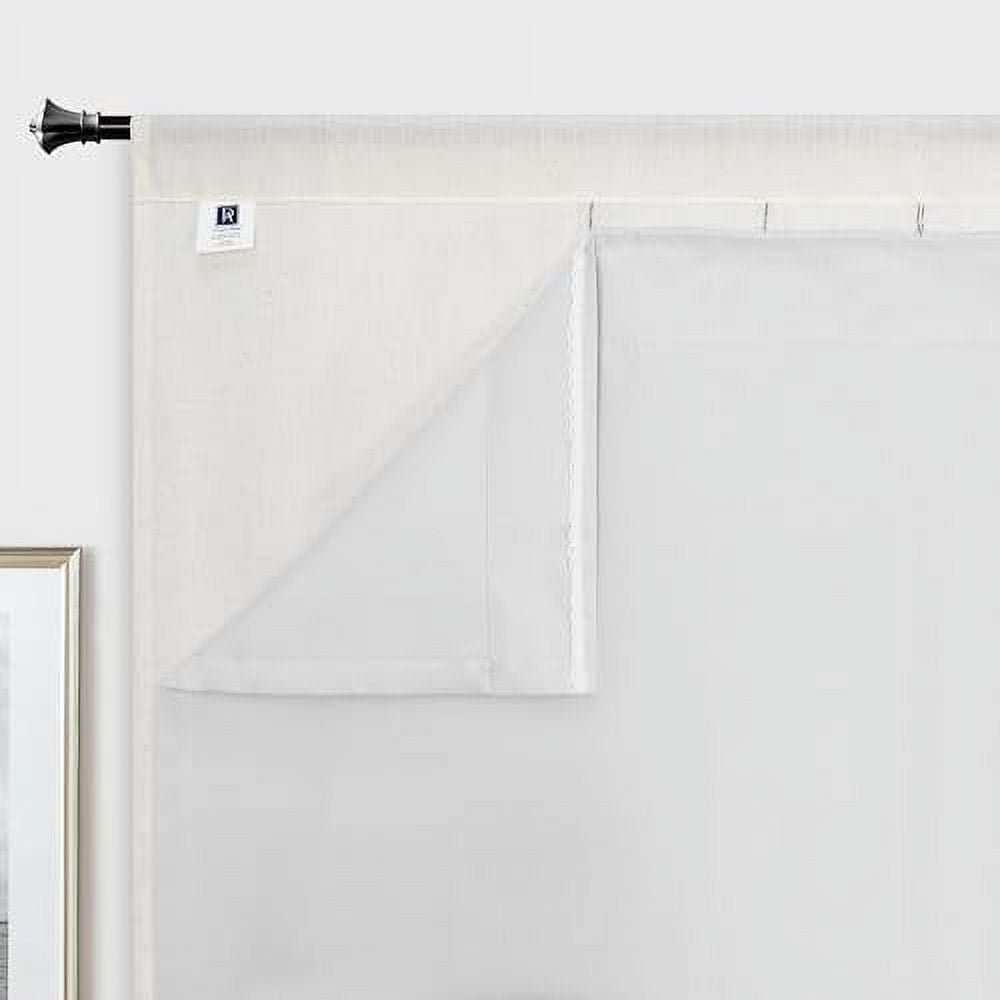 DriftAway White Thermal Insulated 100% Blackout Curtain Liner 50x100 ...