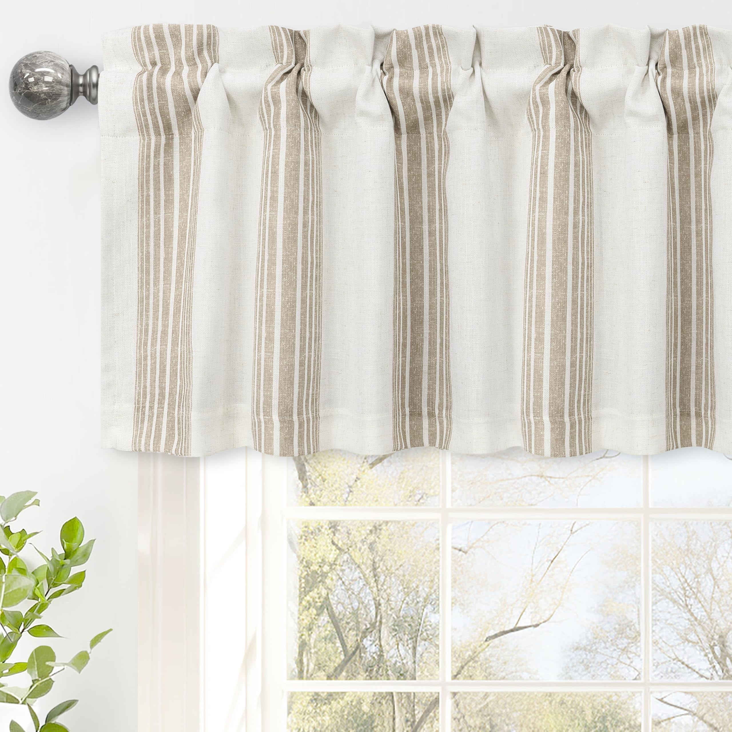 Driftaway Chris Linen Lined Valance Double Layer Thermal Insulated ...