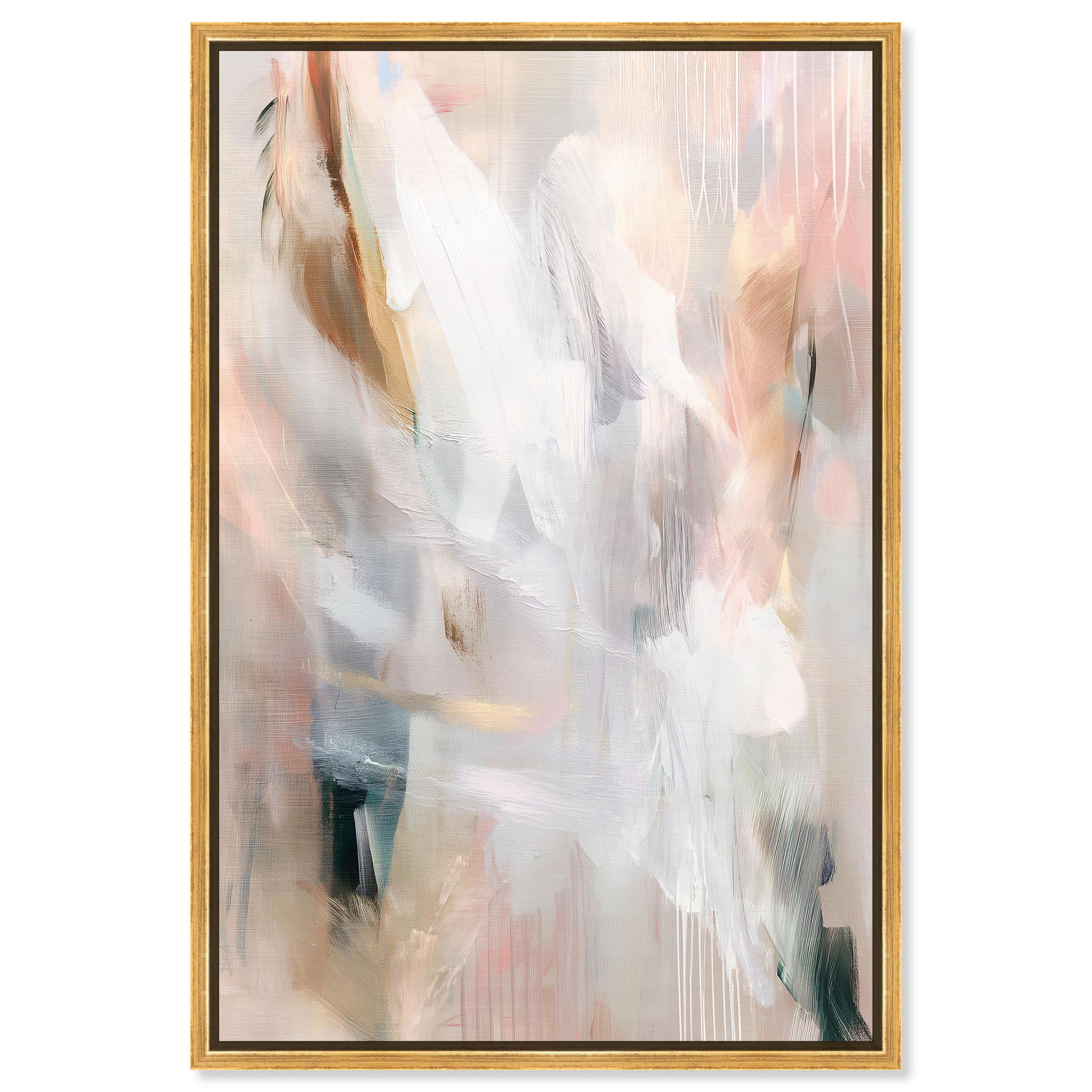 Drifting Colors I Canvas Modern Wall Decor by Art Remedy, Gold Frame ...