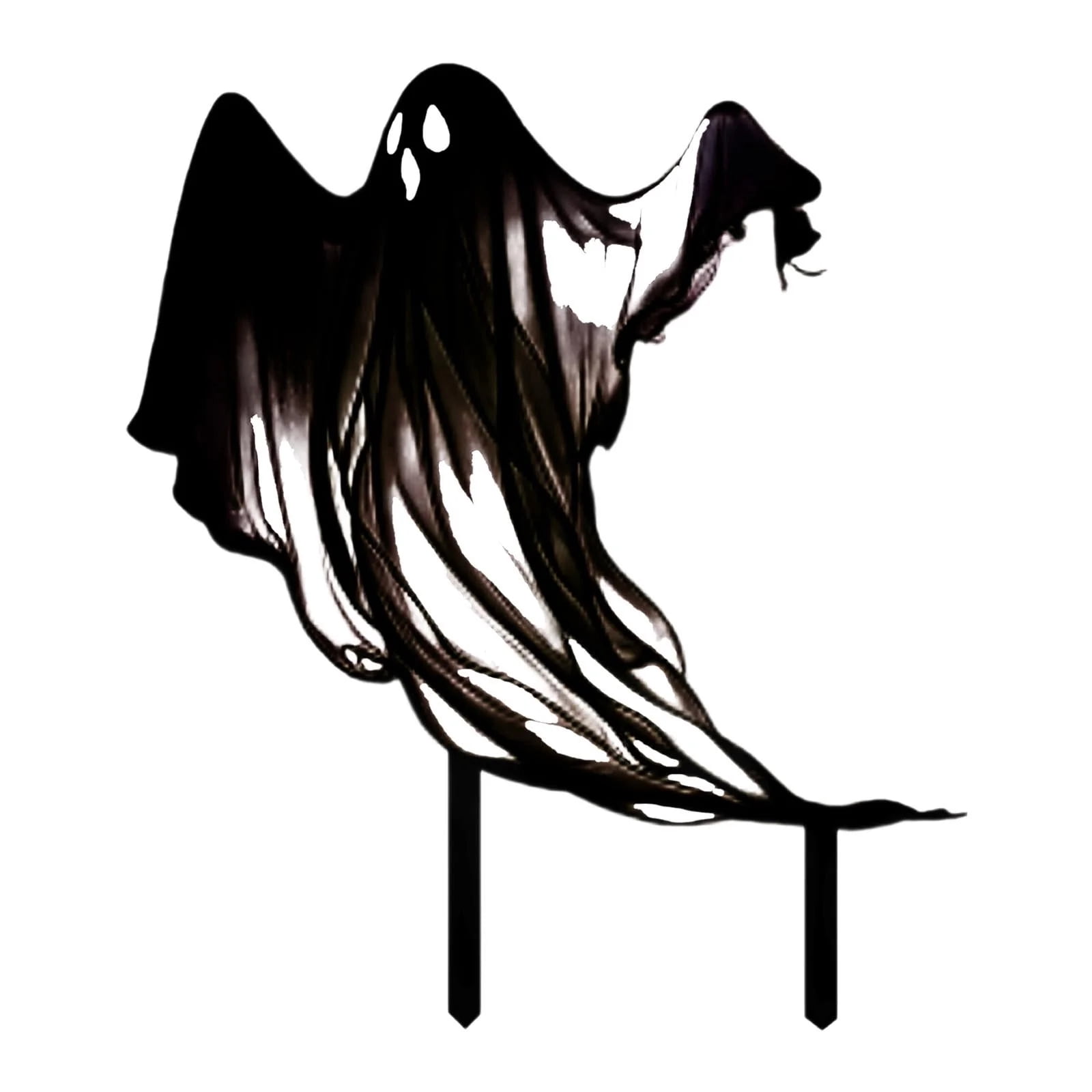 Drifting Ghostly Metal Stake Decoration, Flowing Cute Ghost Design With ...