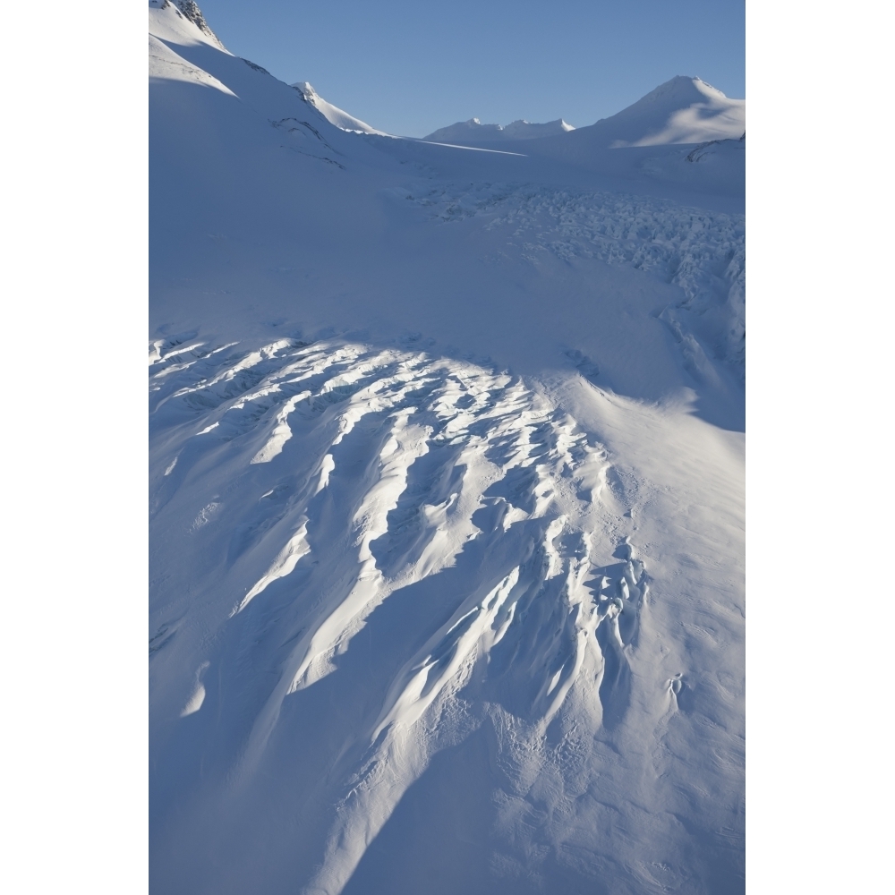 Drifting Patterns In The Surface Of The Snow In The Kenai Mountains ...